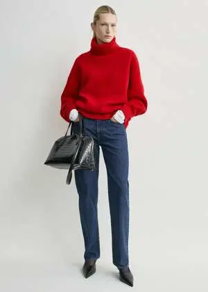 TOTEME Double-knit Turtleneck - Red