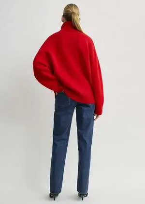 TOTEME Double-knit Turtleneck - Red