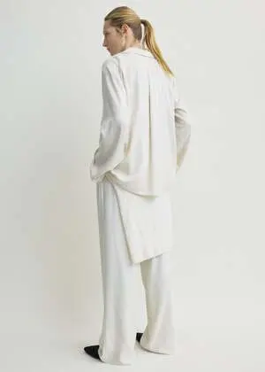 TOTEME Monogram Flannel Pj Top - Ecru