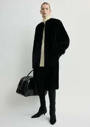 TOTEME Shearling Midi Coat