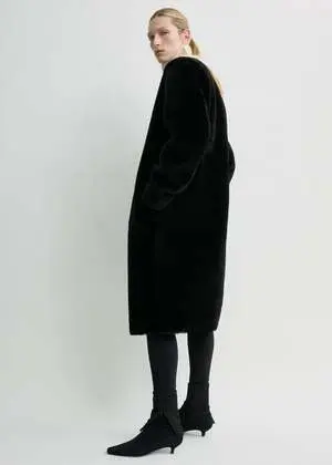 TOTEME Shearling Midi Coat