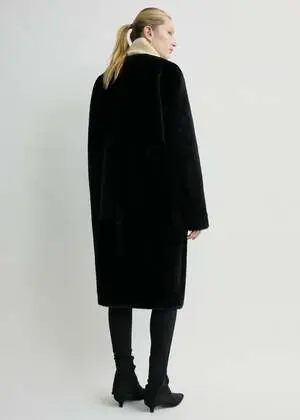 TOTEME Shearling Midi Coat