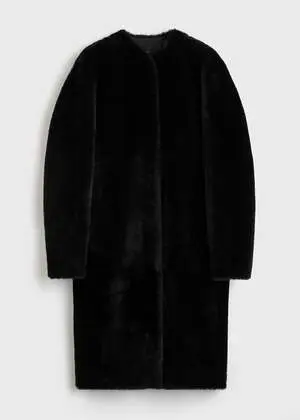 TOTEME Shearling Midi Coat