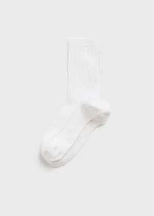 TOTEME Garderob Crew Socks - White
