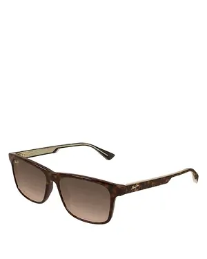 Maui Jim Okina Rectangle Sunglasses 55mm - Tortoise