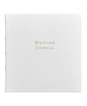 GRAPHIC IMAGE Leather Wedding Journal - White