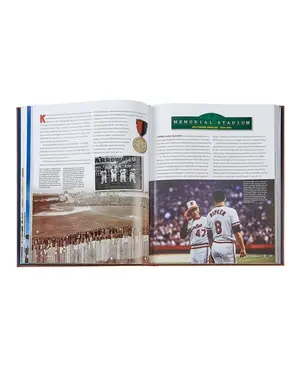 GRAPHIC IMAGE Ballparks Past & Present Leather Bound Book
