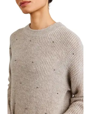 Bella Dahl Beaded Crewneck Sweater