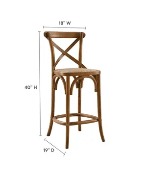 MODWAY Gear Counter Stool - Walnut