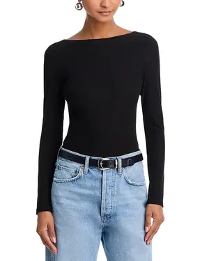 Aqua Ribbed Tops