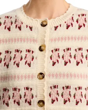 Aqua Fair Isle Cardigan