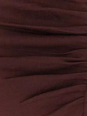 SELF-PORTRAIT Draped Knitted Long Dress