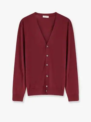 BRAMANI CASHMERE Wool Cardigan - Red