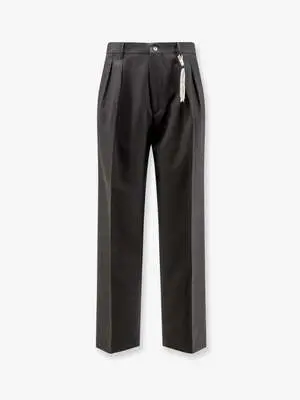 SANTANIELLO Rima Wool Trousers With Pleats