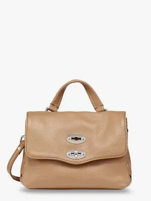 ZANELLATO Textured Leather Crossbody Bag - Beige
