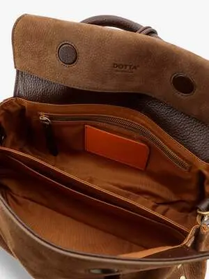 ZANELLATO Dotta® Small Hammered Leather Bag - Brown