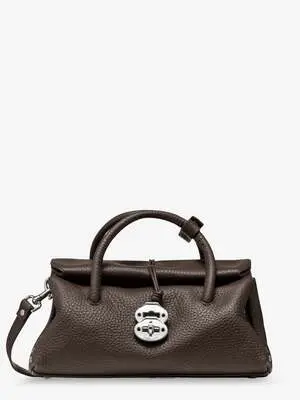 ZANELLATO Dotta® Small Leather Crossbody Bag - Grey