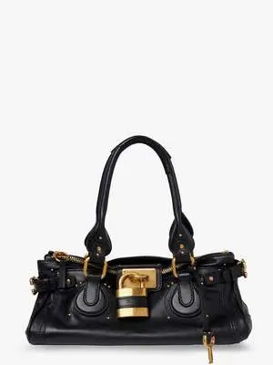 Chloé Paddington Leather Handbag - Black