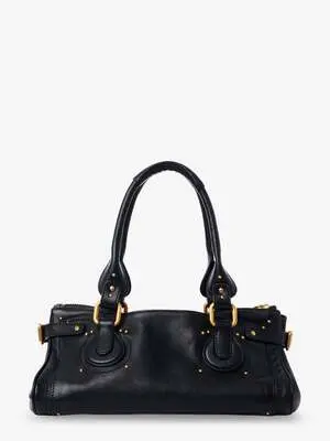 Chloé Paddington Leather Handbag - Black