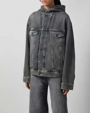 Acne Studios Hooded Denim Jacket
