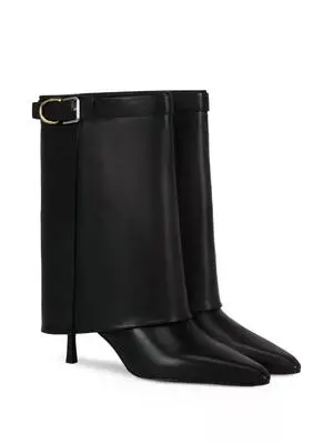 POTAMY 70mm Buckle-detail Leather Boots
