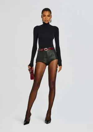 Commando Ballet Turtleneck Bodysuit - Black