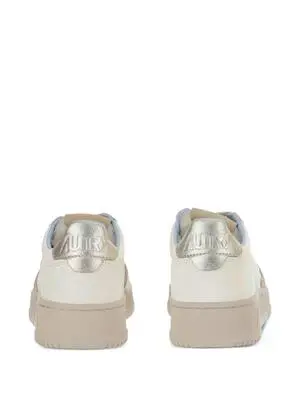 AUTRY Medalist Perforated Suede Overlay Trainers - Neutrals