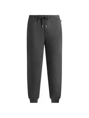 Manière De Voir Dion Tapered-fit Elasticated-cuffs Charcoal Track Pants - Grey