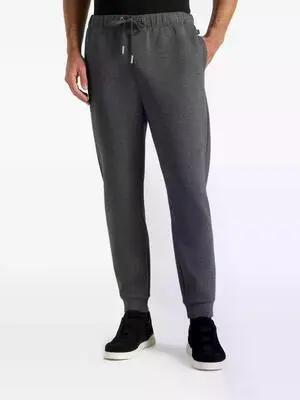 Manière De Voir Dion Tapered-fit Elasticated-cuffs Charcoal Track Pants - Grey