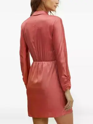 Guess Collared Gathered Mini Dress