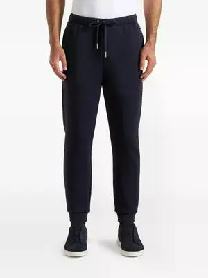 Manière De Voir Dion Tapered-fit Elasticated-cuffs Track Pants - Blue