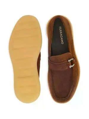 FERRAGAMO Gancini-plaque Loafers