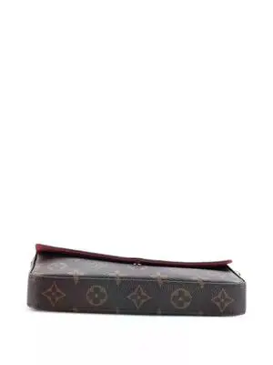 LOUIS VUITTON Felicie Pochette Monogram Canvas Crossbody Bag - Brown