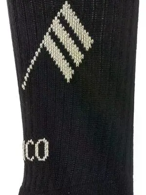 Attico Logo-detail Crew Socks