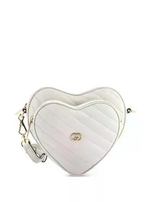 Gucci Interlocking G Heart Quilted Leather Mini Shoulder Bag