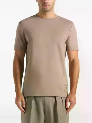 Manière De Voir Matteo Regular-fit Taupe Cotton T-shirt
