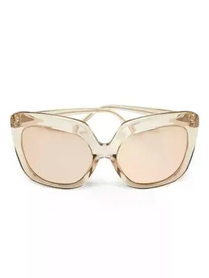 Linda Farrow 2020s Cat-eye Sunglasses - Gold