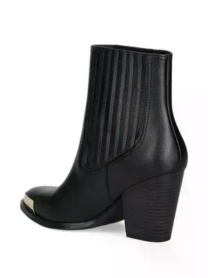 Versace 85mm Pointed-toe Logo-detail Boots
