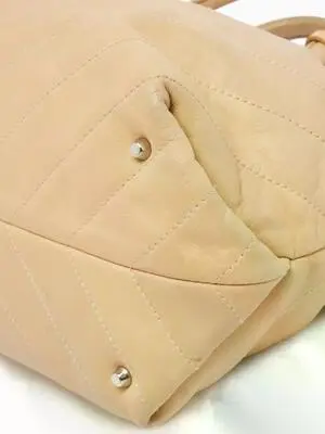 Furla Chevron-pattern Leather Tote Bag