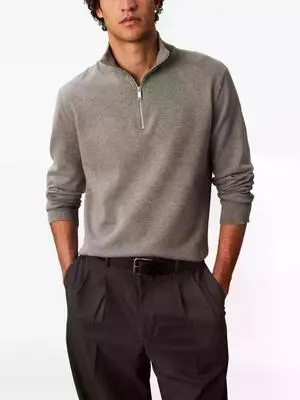 Calvin Klein Zip-fastening Sweater - Grey