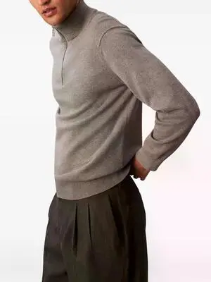 Calvin Klein Zip-fastening Sweater - Grey