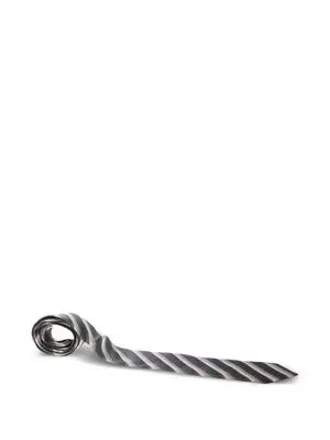 LANVIN 2010 Diagonal-stripe Neck Tie - Brown