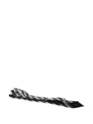 LANVIN Diagonal Stripe Silk Neck Tie