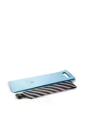 LANVIN Diagonal Stripe Silk Neck Tie
