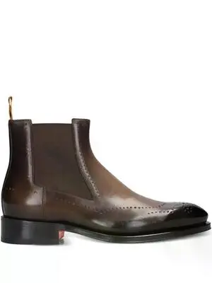 Santoni Paneled Boots For Men