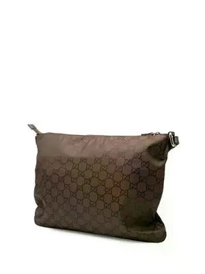 Gucci Gg Nylon Crossbody Bag - Brown