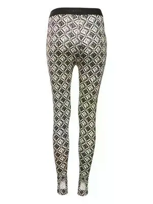 MARINE SERRE Moon-print Leggings - Black