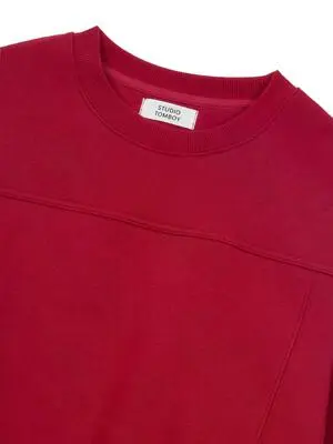STUDIO TOMBOY Fleece-lined Sweatshirt - Red
