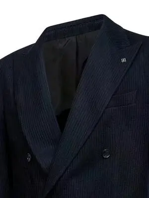Tagliatore Double-breasted Peak-lapel Blazer - Blue