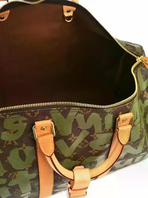 LOUIS VUITTON Monogram Graffiti Keepall 50 Travel Bag